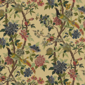 Hydrangea Birds Fabric - GP & J Baker