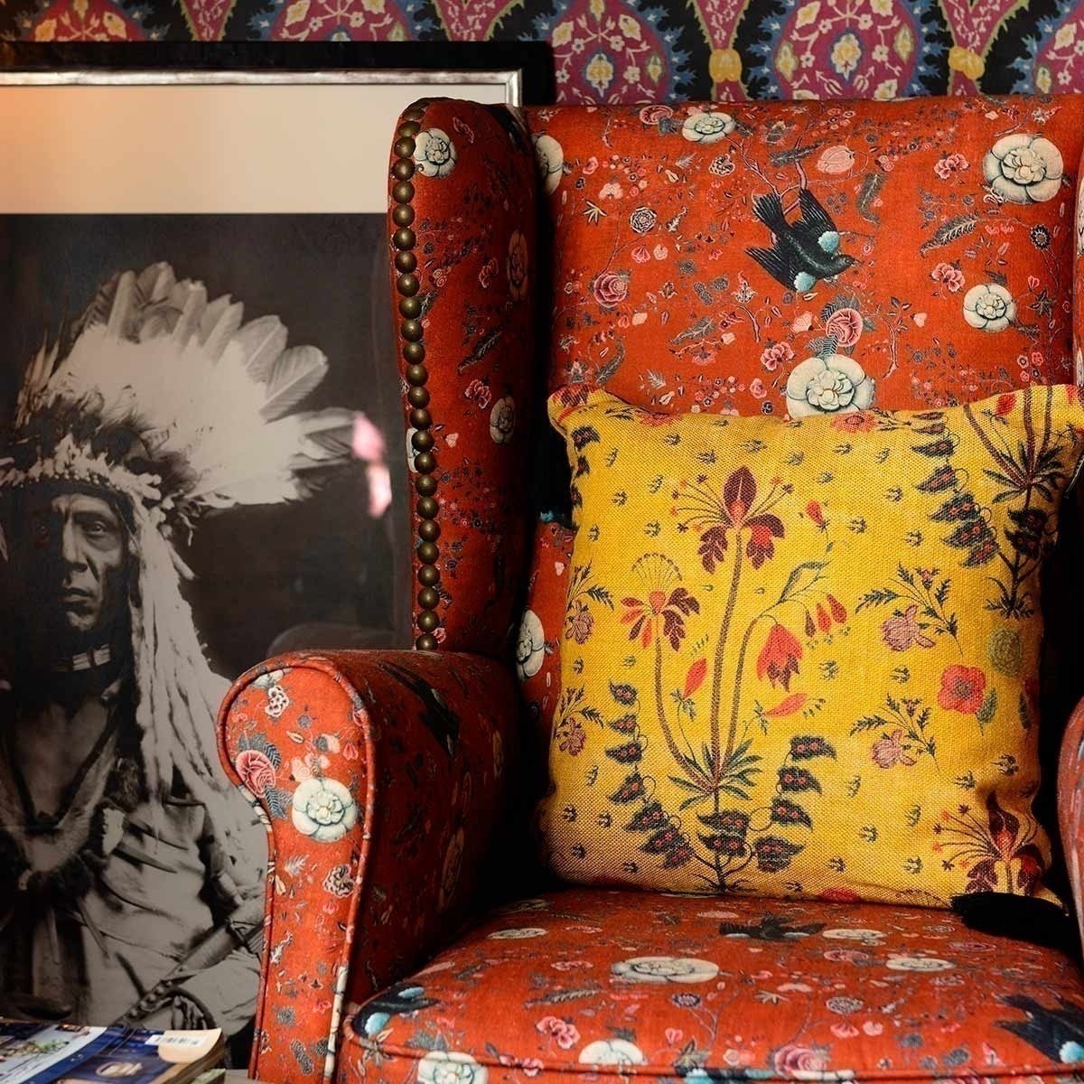 Black bird fabric store