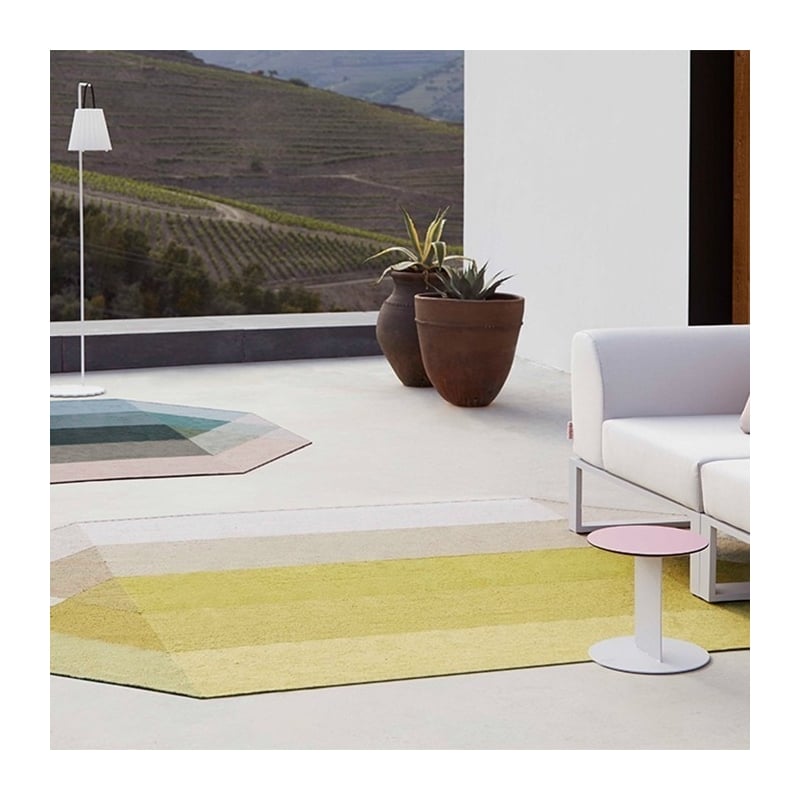 Diamond Pink Yellow Rug - Gan Rugs