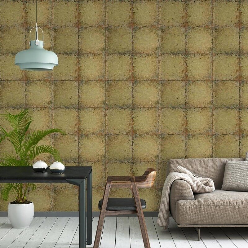 Lustre Tile Wallpaper - Zoffany