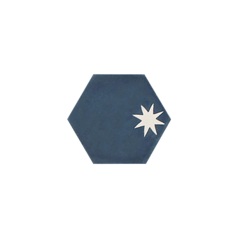 Hex Star cement Tile Popham design