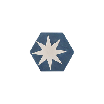 Hex Star cement Tile Popham design