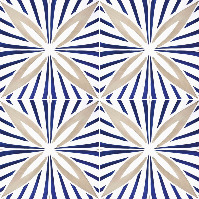 Stars Positivo Tile Mavi Ceramica