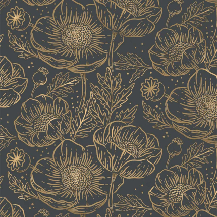 Golden Poppy Panel - Rebel Walls