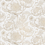 Papier peint panoramique Golden Poppy - Rebel Walls