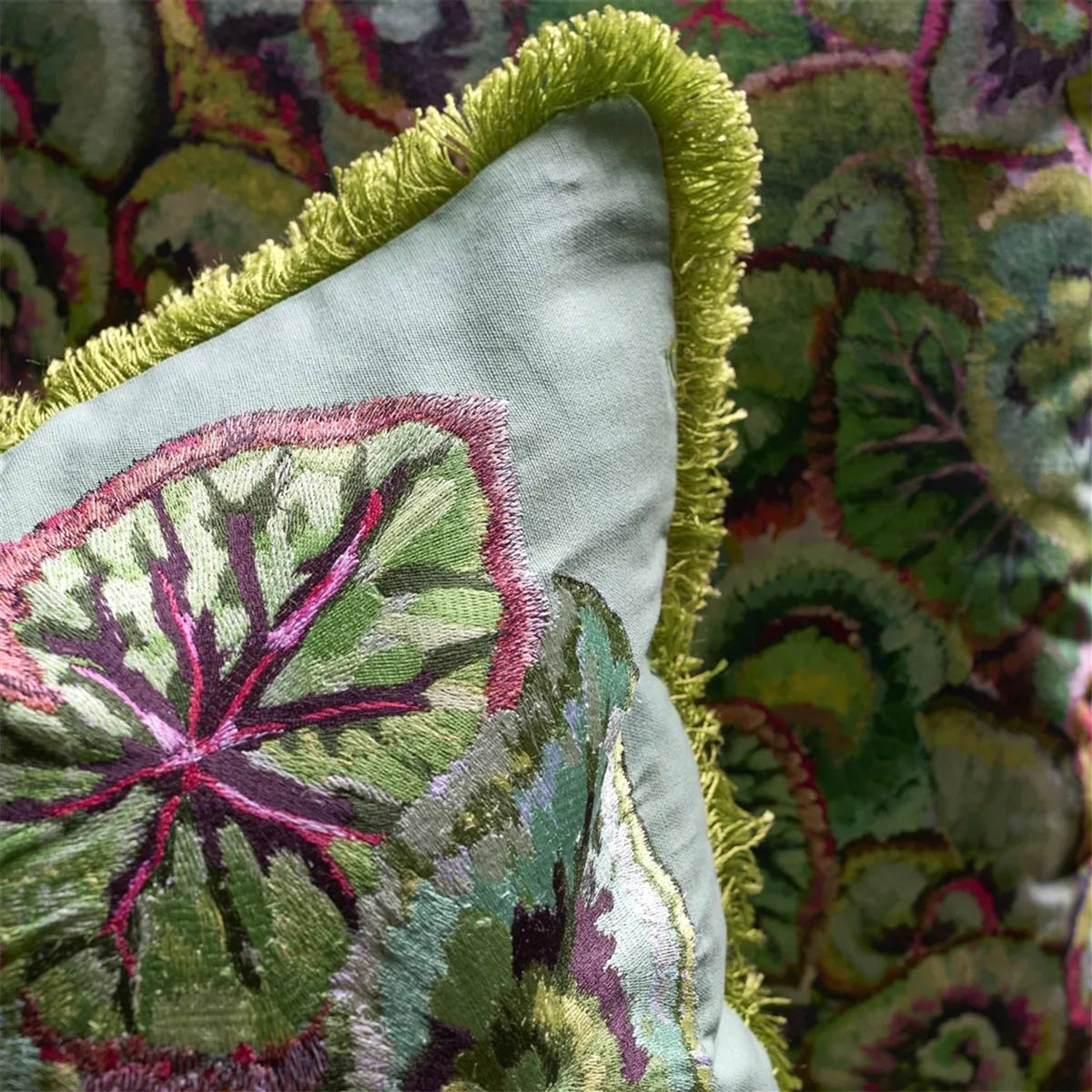 Leaf Glaze Cushion Designers Guild Leaf Glaze Cushion Designers Guild