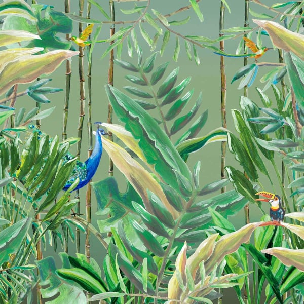 Panorama-Tapete Mural Forest Original Jungle Forest - Catchii - Etoffe.com