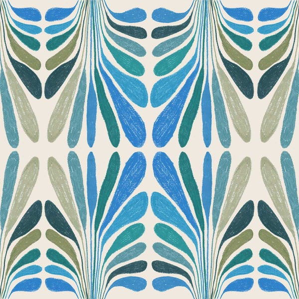 Les Vivaces panoramic wallpaper - Patterns - Acte Deco